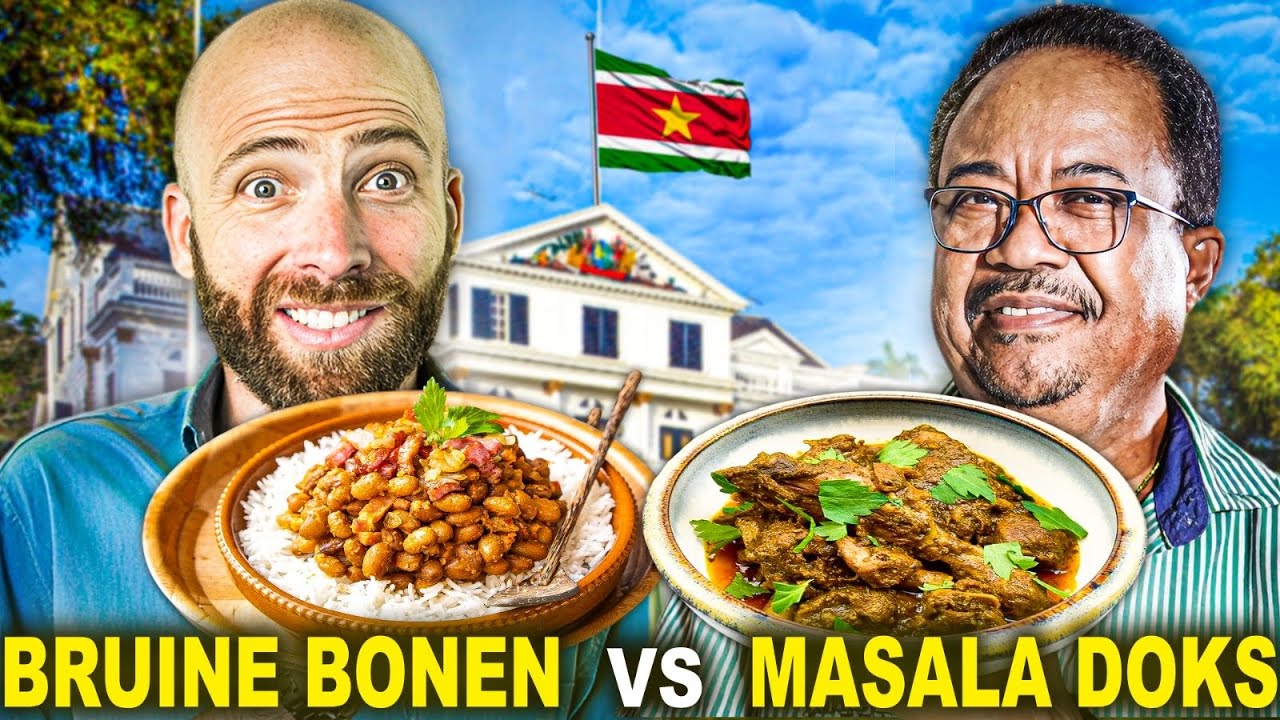 Eating with the vice president of Suriname | Masala doks or bruine bonen?