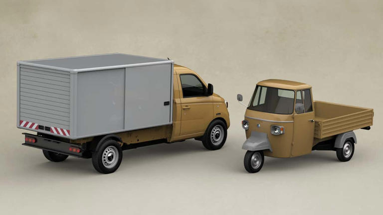 Caselani convierte una Piaggio Ape en una furgoneta retro impresionante