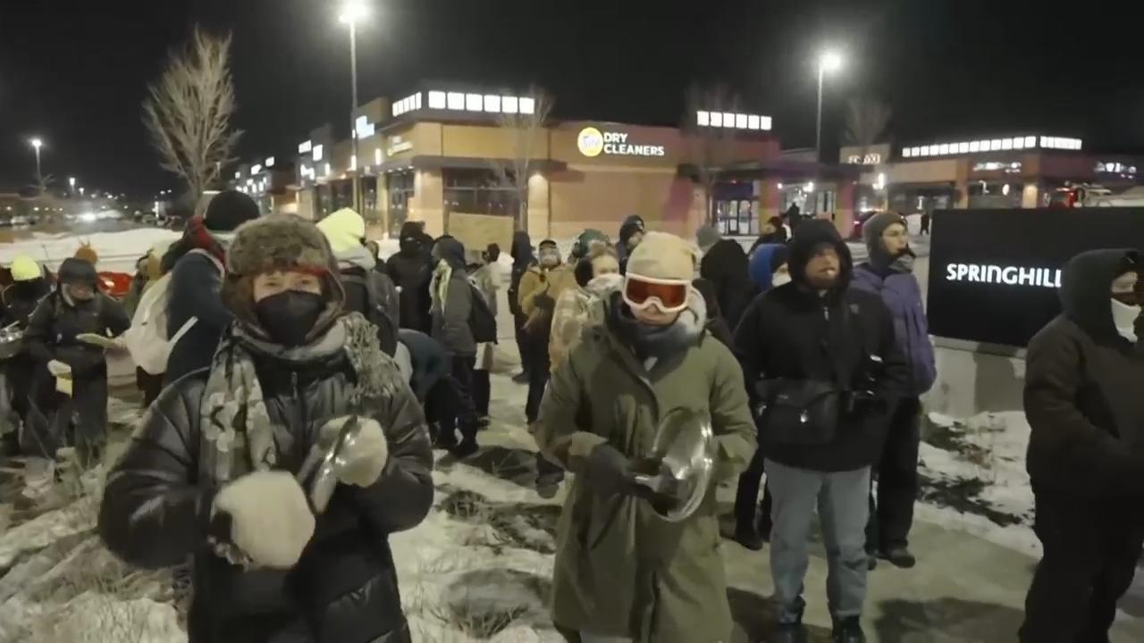 Police tell protesters to disperse at demo in wake of fatal shooting of ...