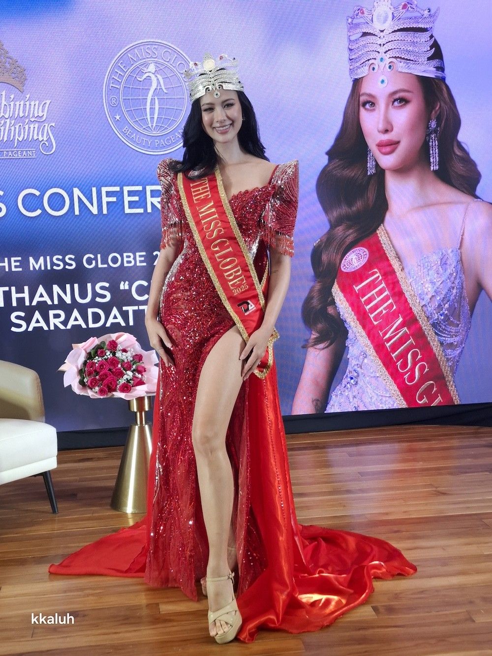 Miss Globe 2025 Chayathanus Saradatta visits Manila