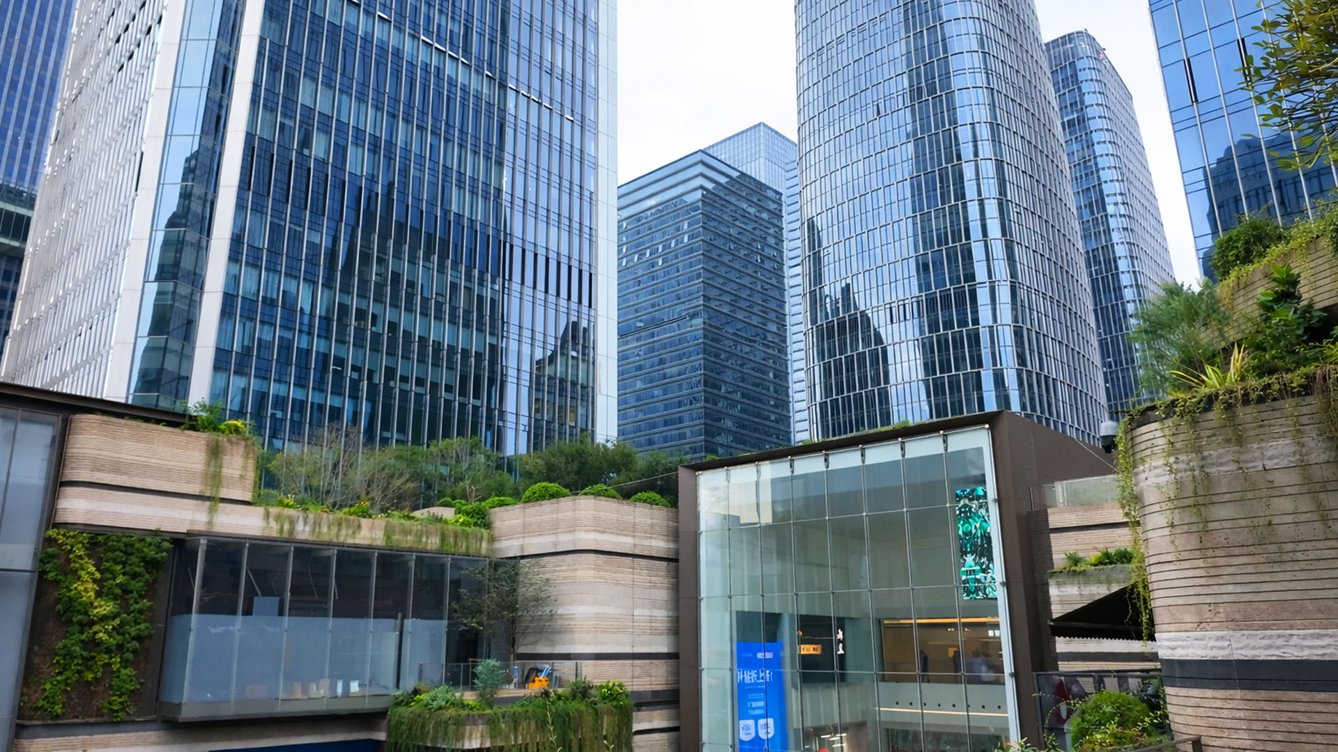 Shenzhen Qianhai mixes nature with glass