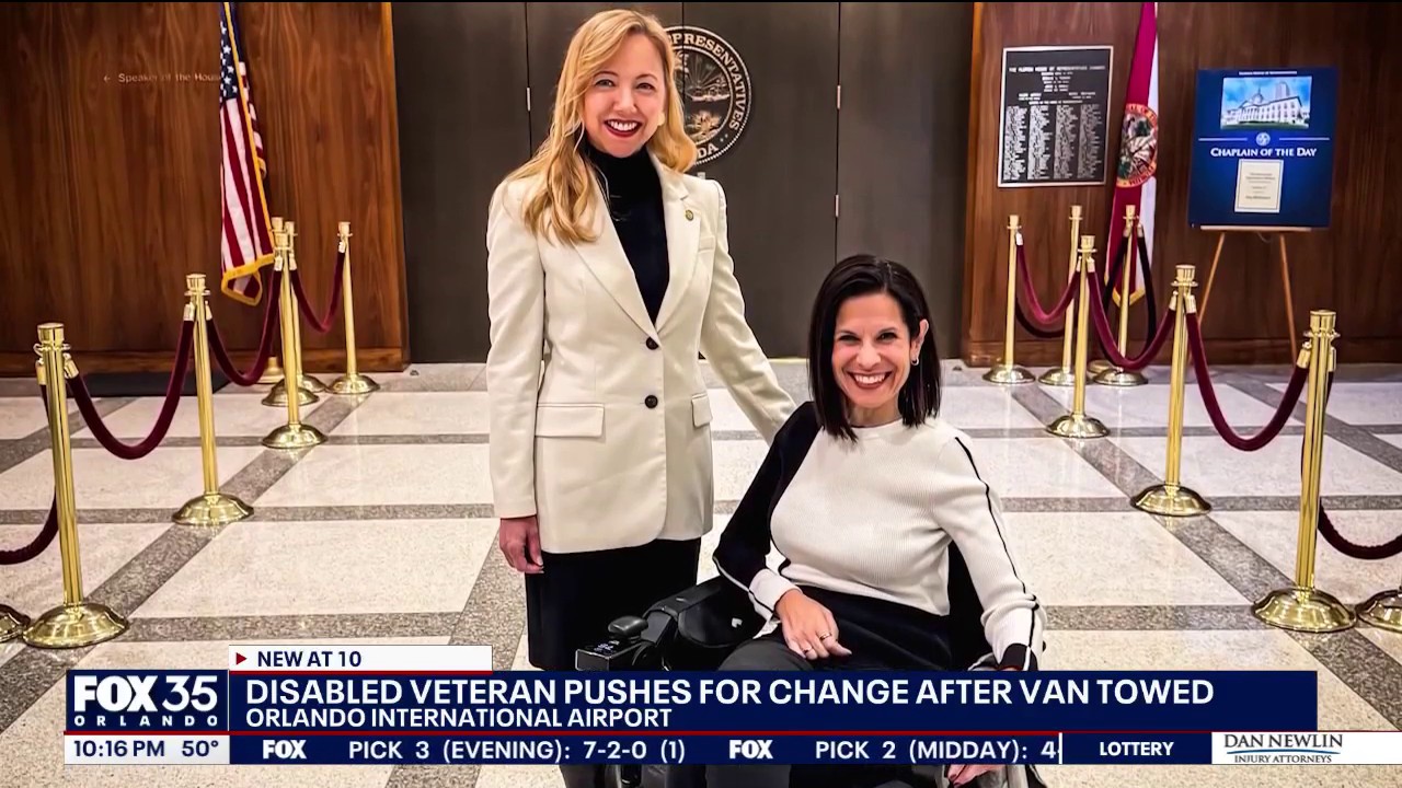 Disabled veteran pushes for parking changes after van is towed at MCO