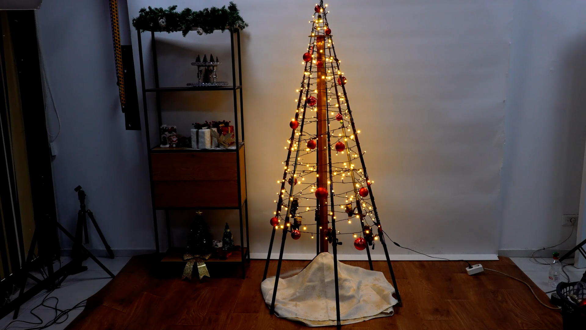 Cozy environment with Christmas decor