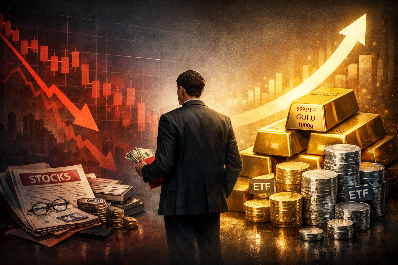 Selling stocks to buy gold and silver ETFs? Why turning a hedge into a ...