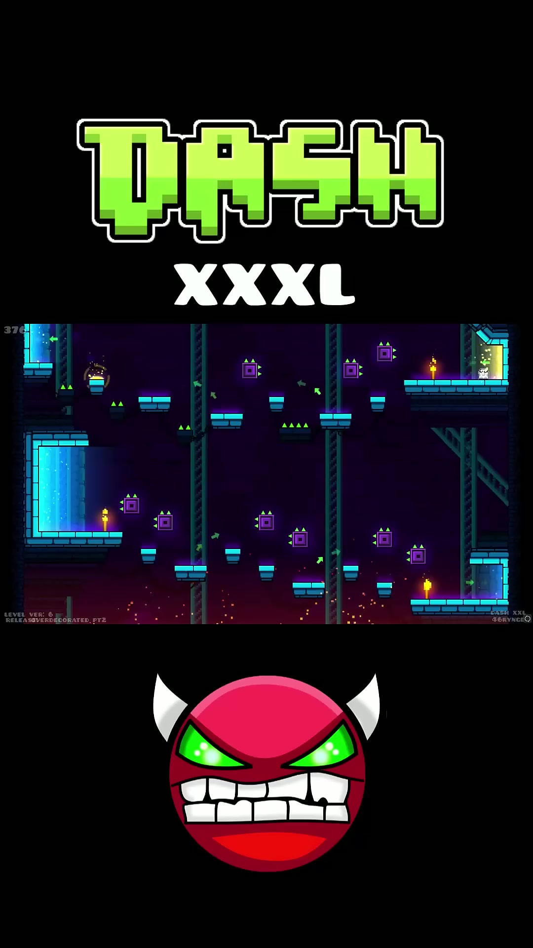 Dash long version in Geometry Dash 2.2 part 2 #shorts #deluxe12