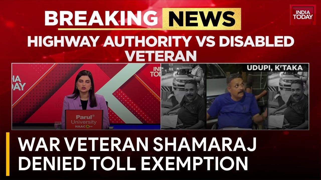 Shamaraj, disabled war veteran, denied toll exemption at Udupi Sastan Plaza