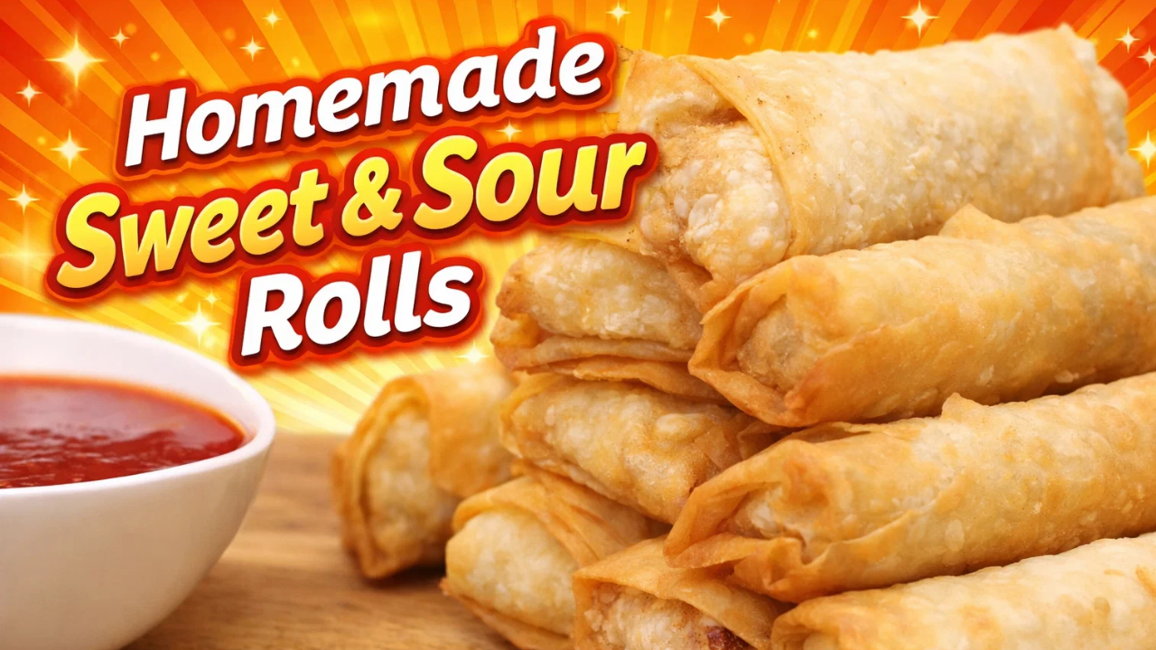 These spring rolls with sweet and sour sauce are irresistible