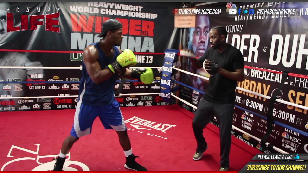 🔴Camp Life Deontay Wilder: Marsellos Wilderr Mitt Work & Pad Work ...