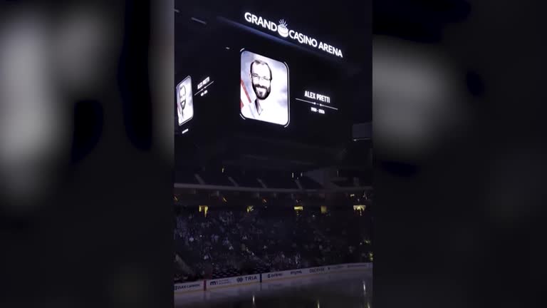 Minnesota nurse killed by federal agents remembered at hockey game