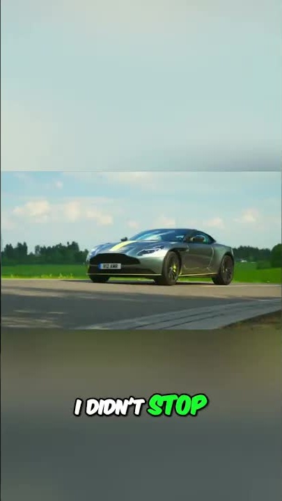 Aston Martin DB11 AMR: German autobahn speed test #shorts