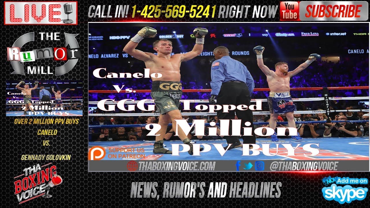 Canelo Alvarez vs. Gennady Golovkin rumored to do over 2 million PPV ...