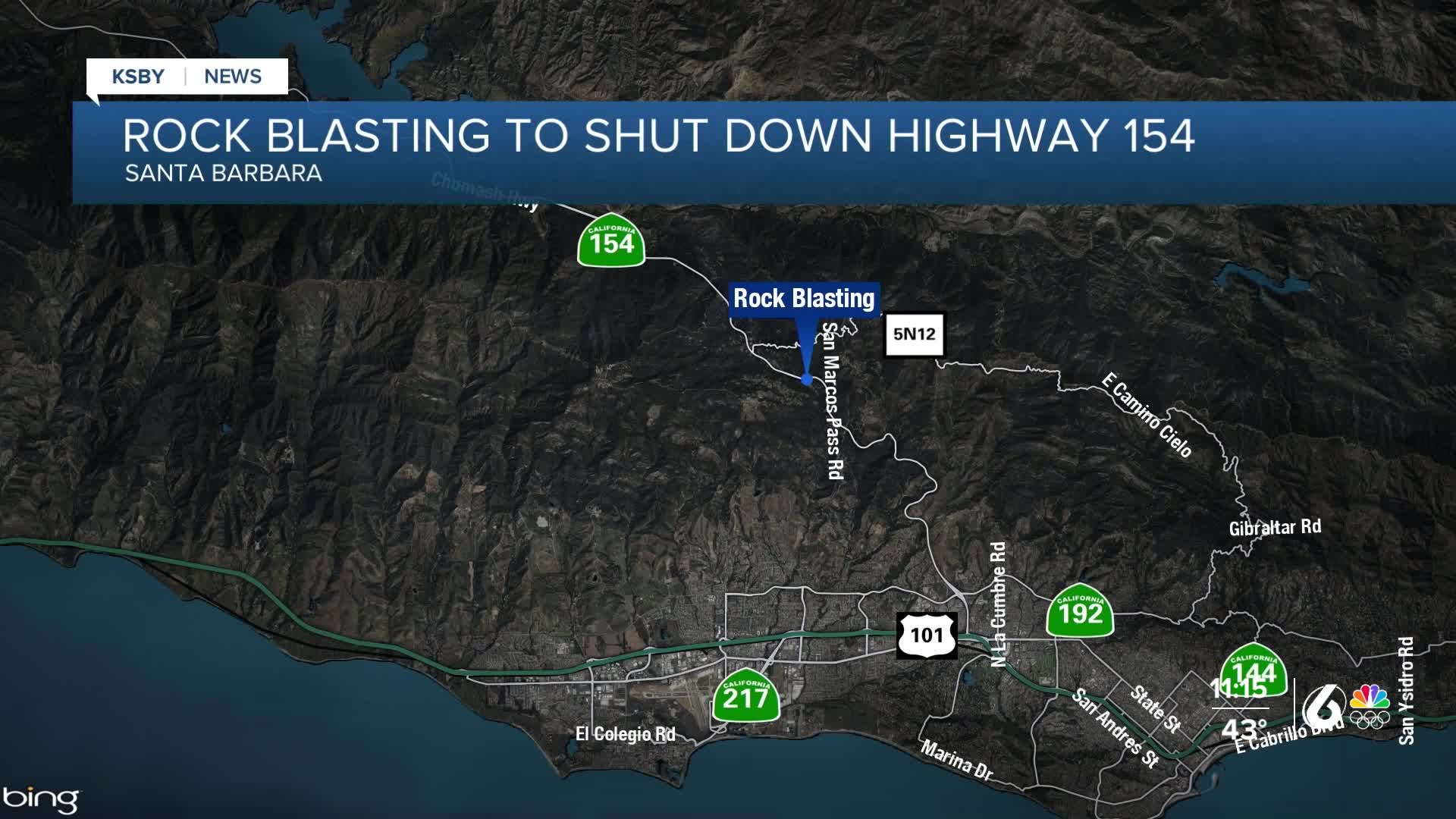 Highway 154 closure to cause up to 30-minute delays this week