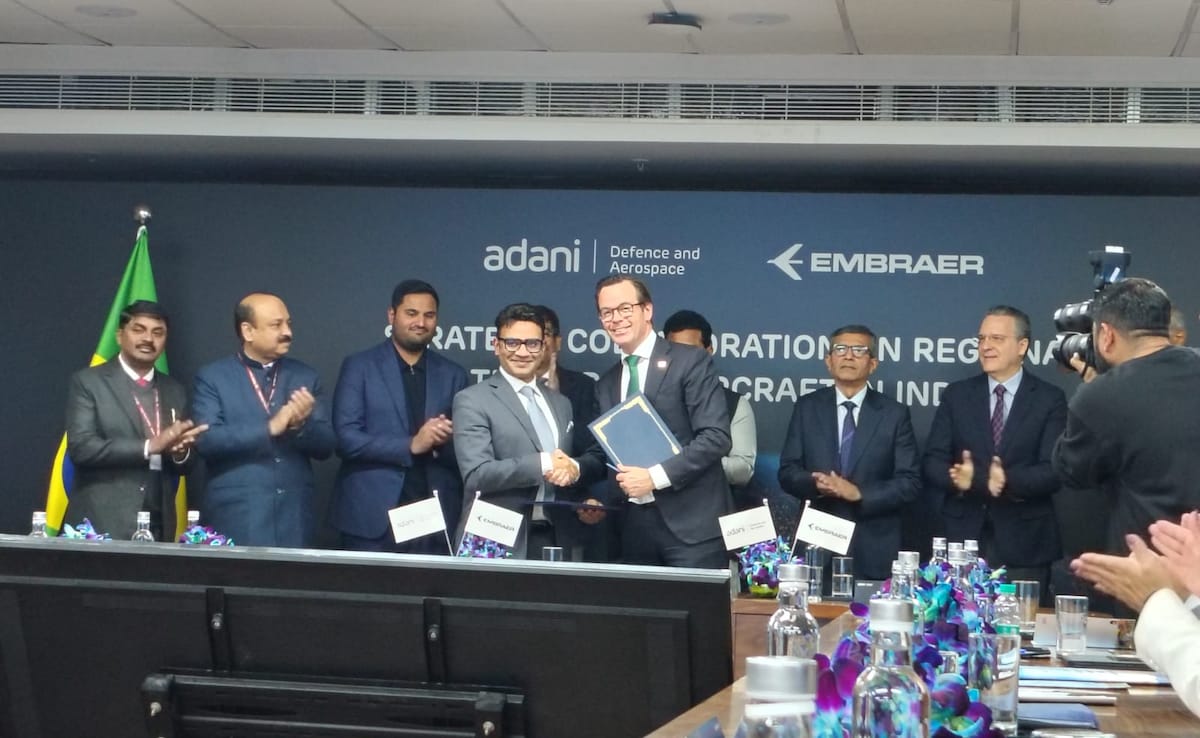 Adani Group, Embraer to develop regional transport aircraft in India