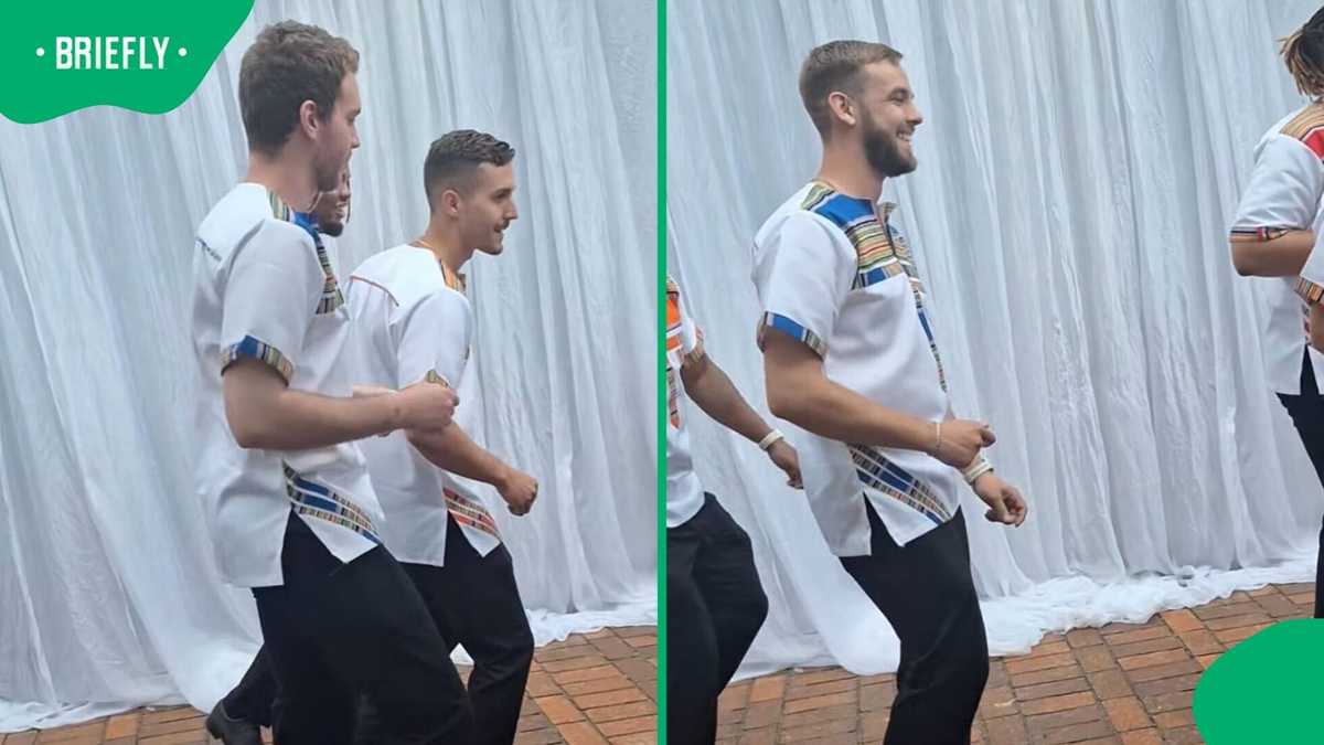“They nailed it?”: Mzansi reacts to groomsmen’s awkward wedding dance ...