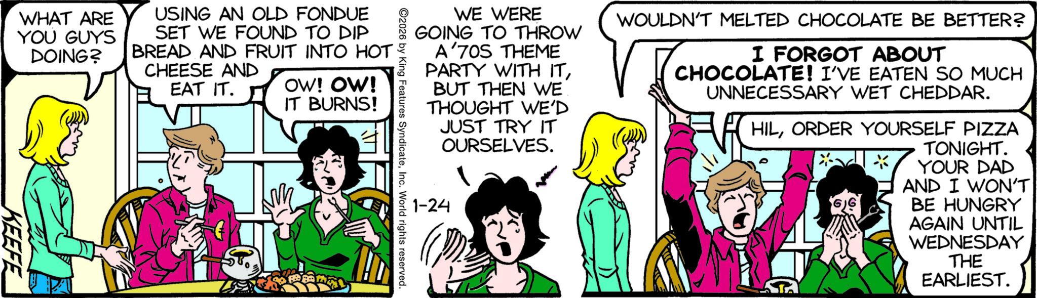 Sally Forth by Francesco Marciuliano; drawn by Jim Keefe