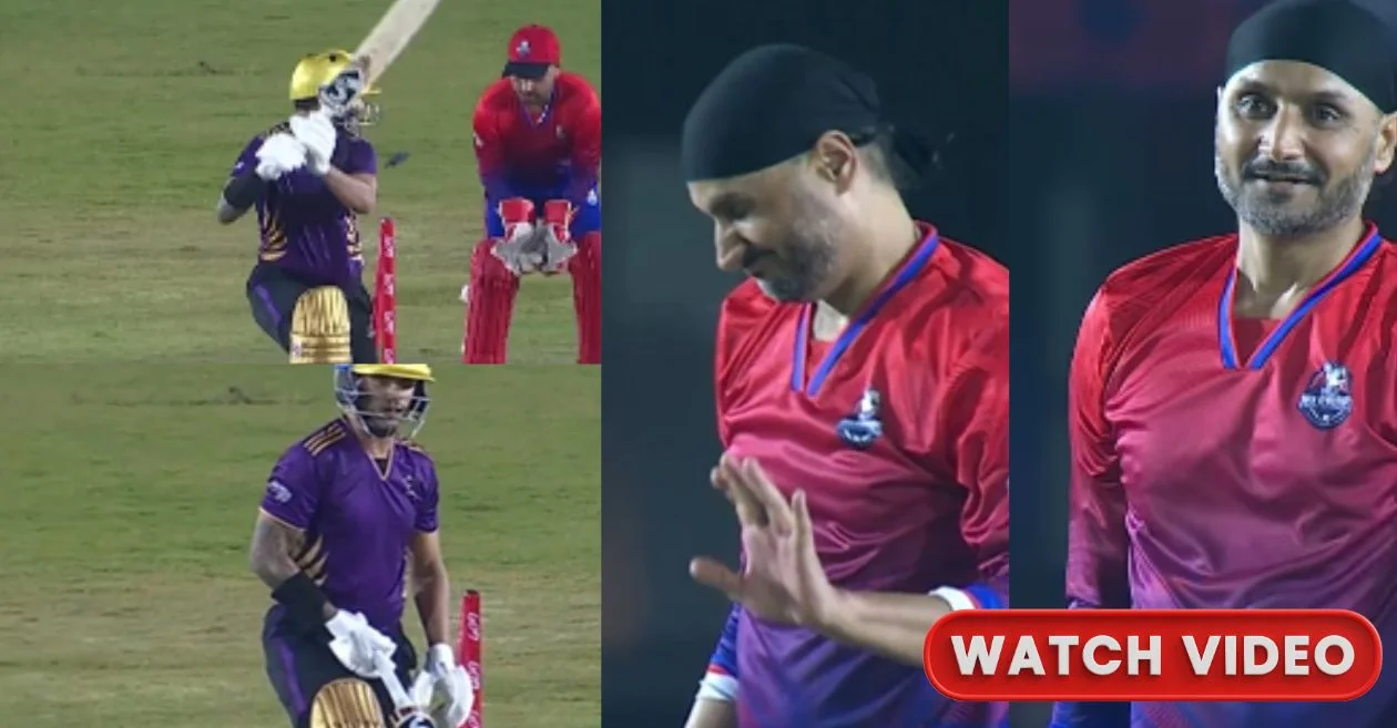 Watch: Harbhajan Singh turns back the clock to dismiss Shikhar Dhawan ...