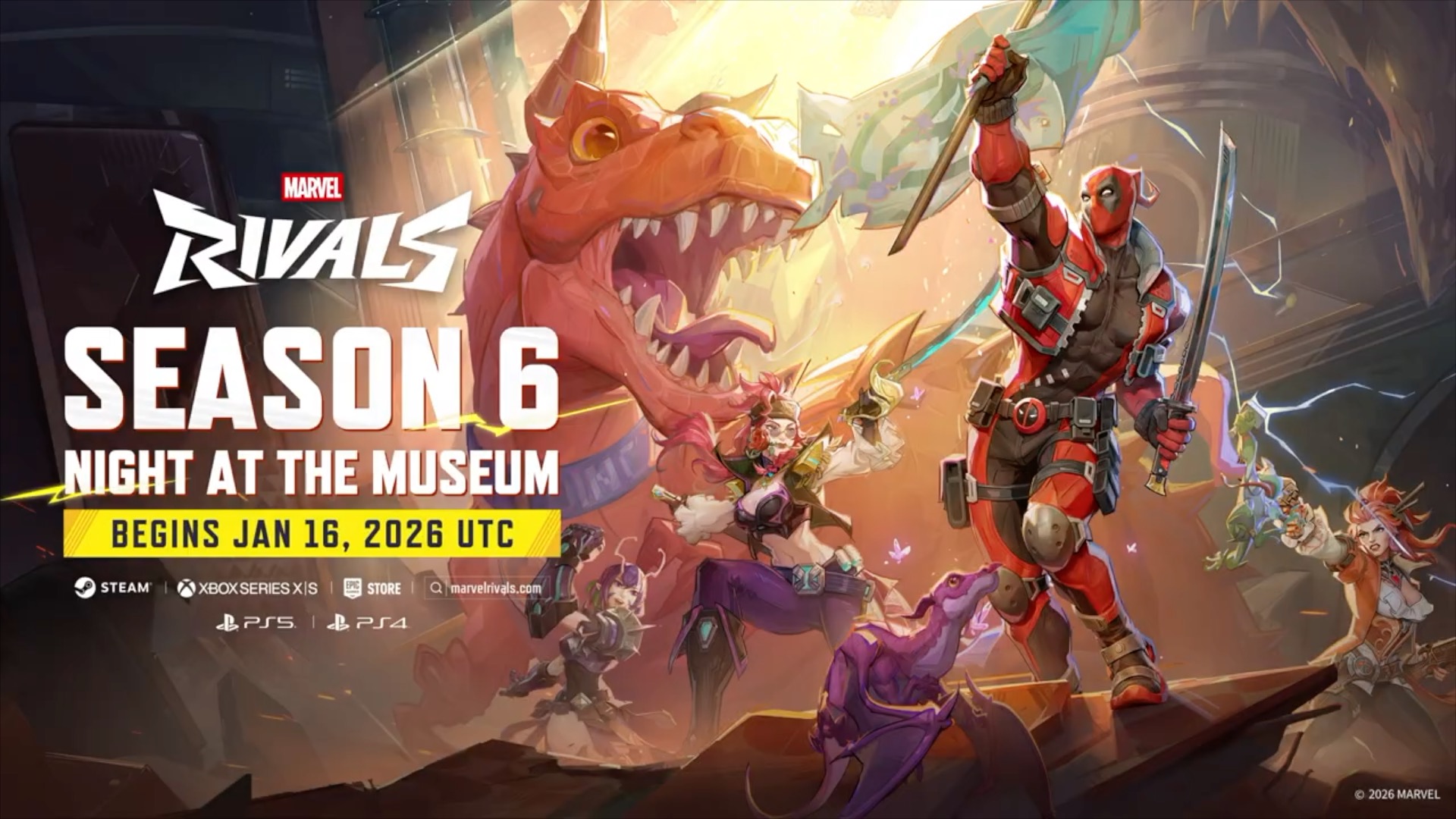 Marvel Rivals official season 6 museum ticket battle pass trailer