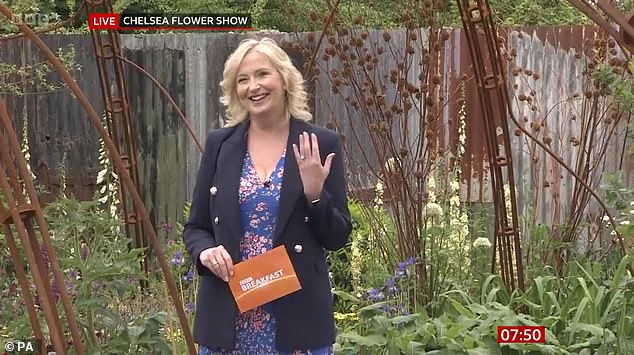 Carol Kirkwood departs BBC studios after tearfully announcing she will ...