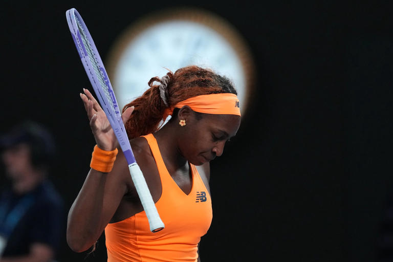 'Emotional' Coco Gauff smashes racket in frustration after Australian ...