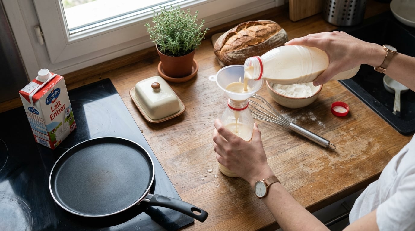 Chandeleur : j'ai testé la recette de la pâte à crêpes « au flacon ...