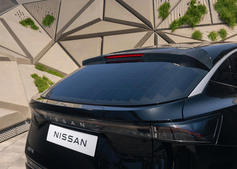 Nissan helps make Ariya SUV go further with solar panel concept