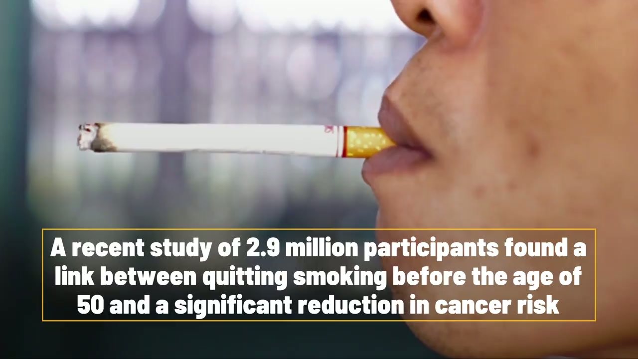 Stop smoking by 50 to reduce lung cancer risk by 57%