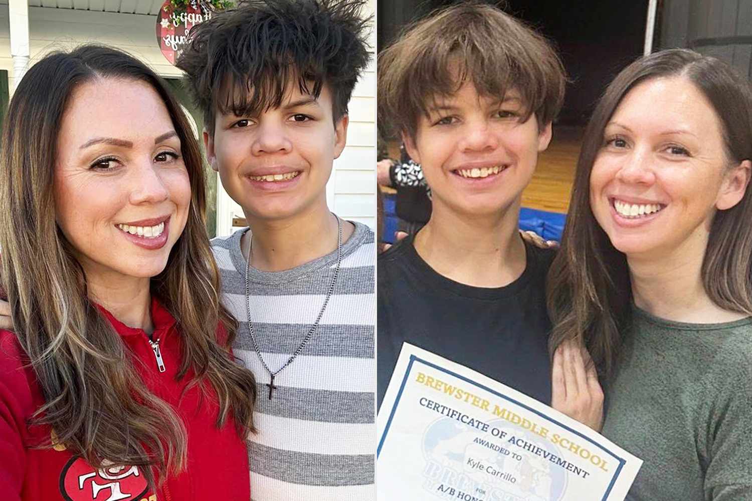 Mom gives her son, 12, a sweet shout-out during his school ceremony ...