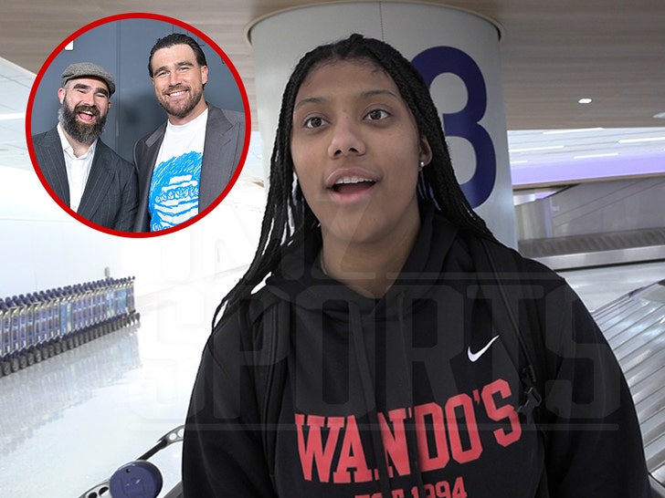 Team USA's Laila Edwards thanks Kelce bros. for helping family go to ...
