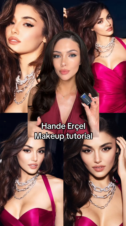 Recreating Hande Erçel’s soft glam makeup look
