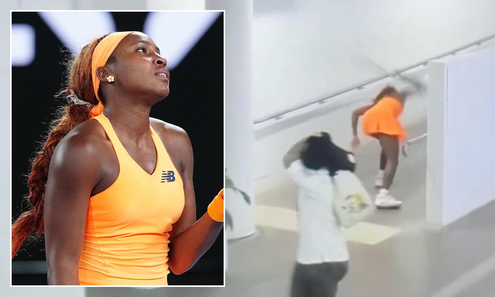 Coco Gauff's behind-the-scenes meltdown at the Australian Open: World ...