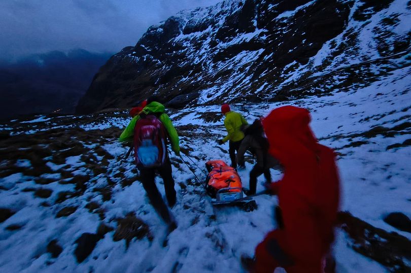 Three climbers dramatically rescued from Glencoe during severe weather ...