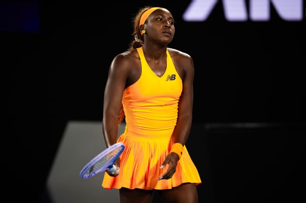 Gauff ousted from Aussie Open, smashes racket in frustration