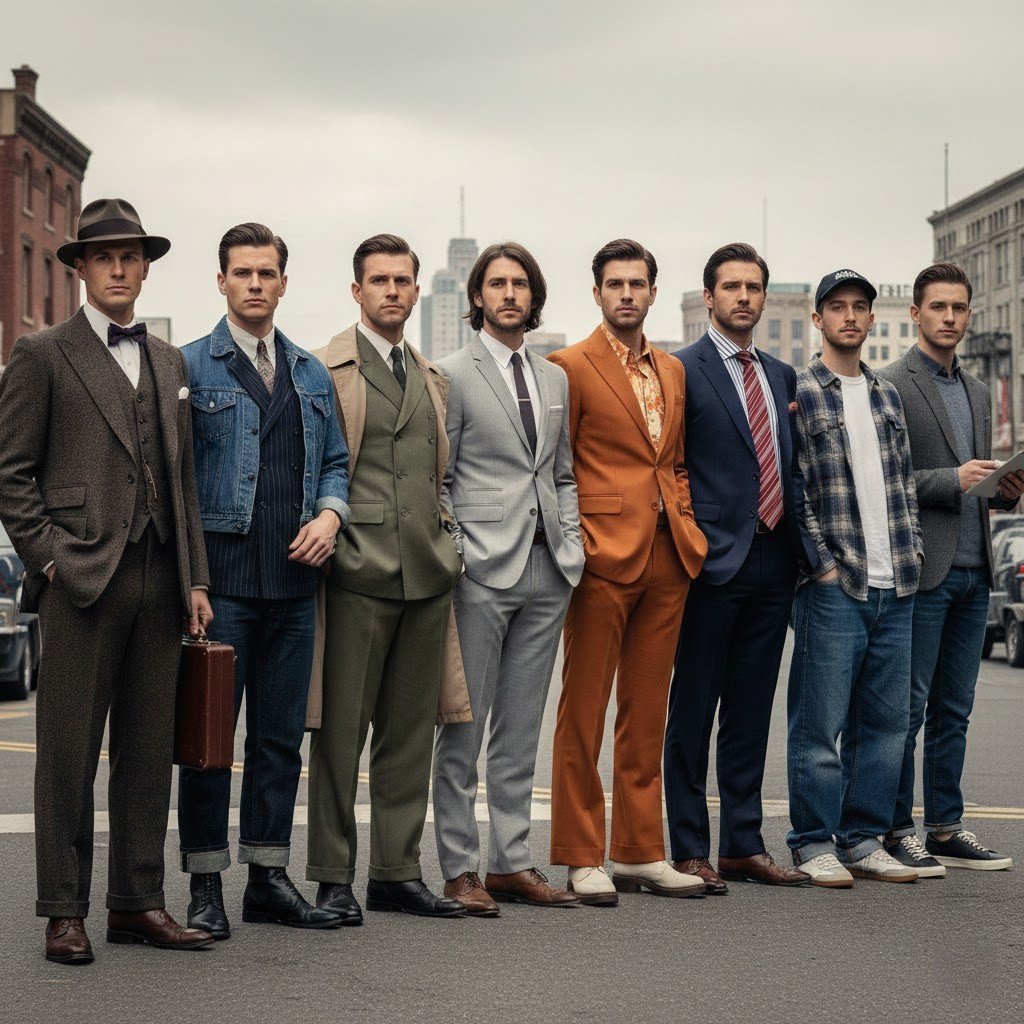 A look back at men’s fashion: 50 iconic styles through the decades