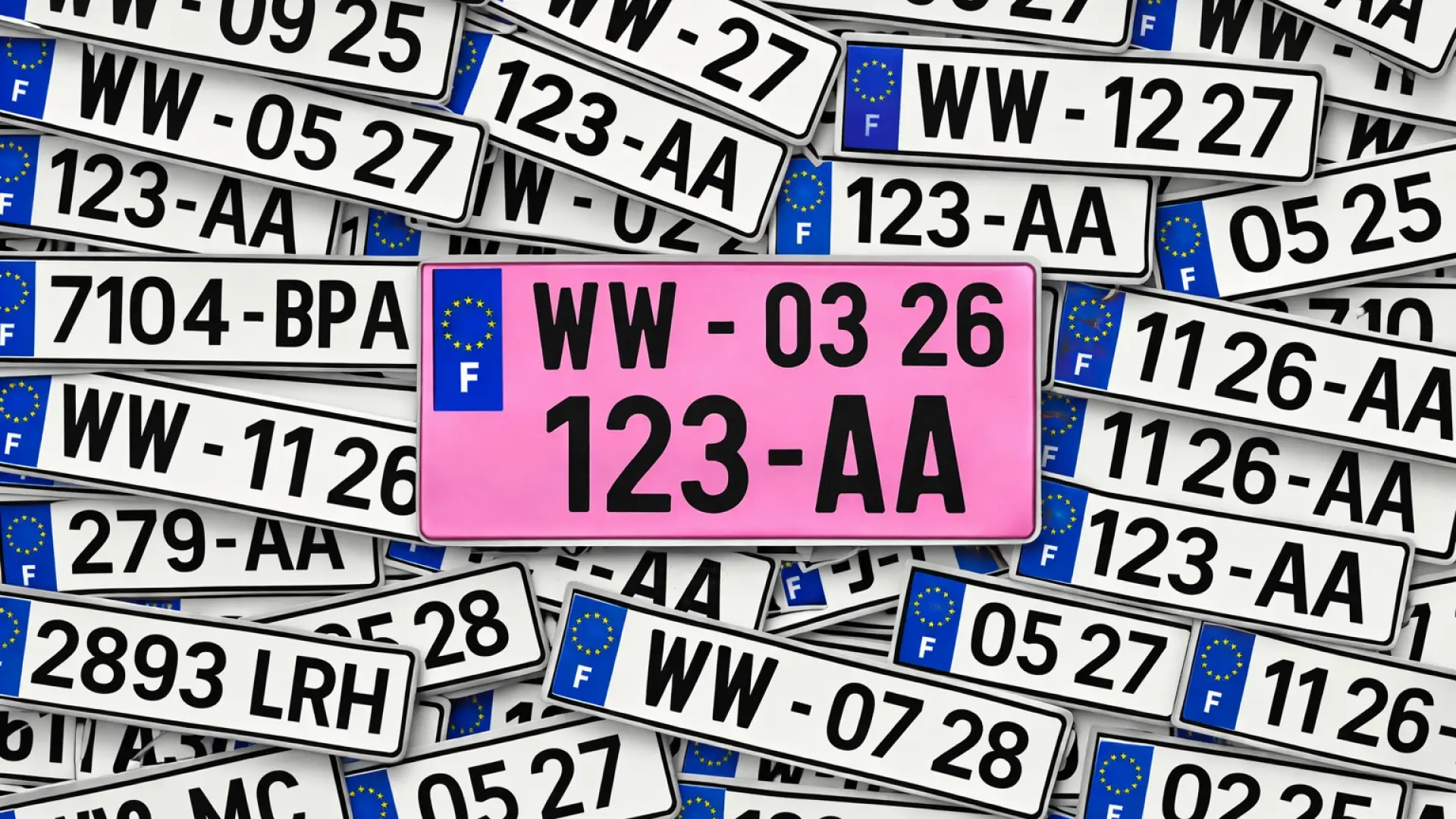Si te encuentras un coche con matrícula rosa por las carreteras ...