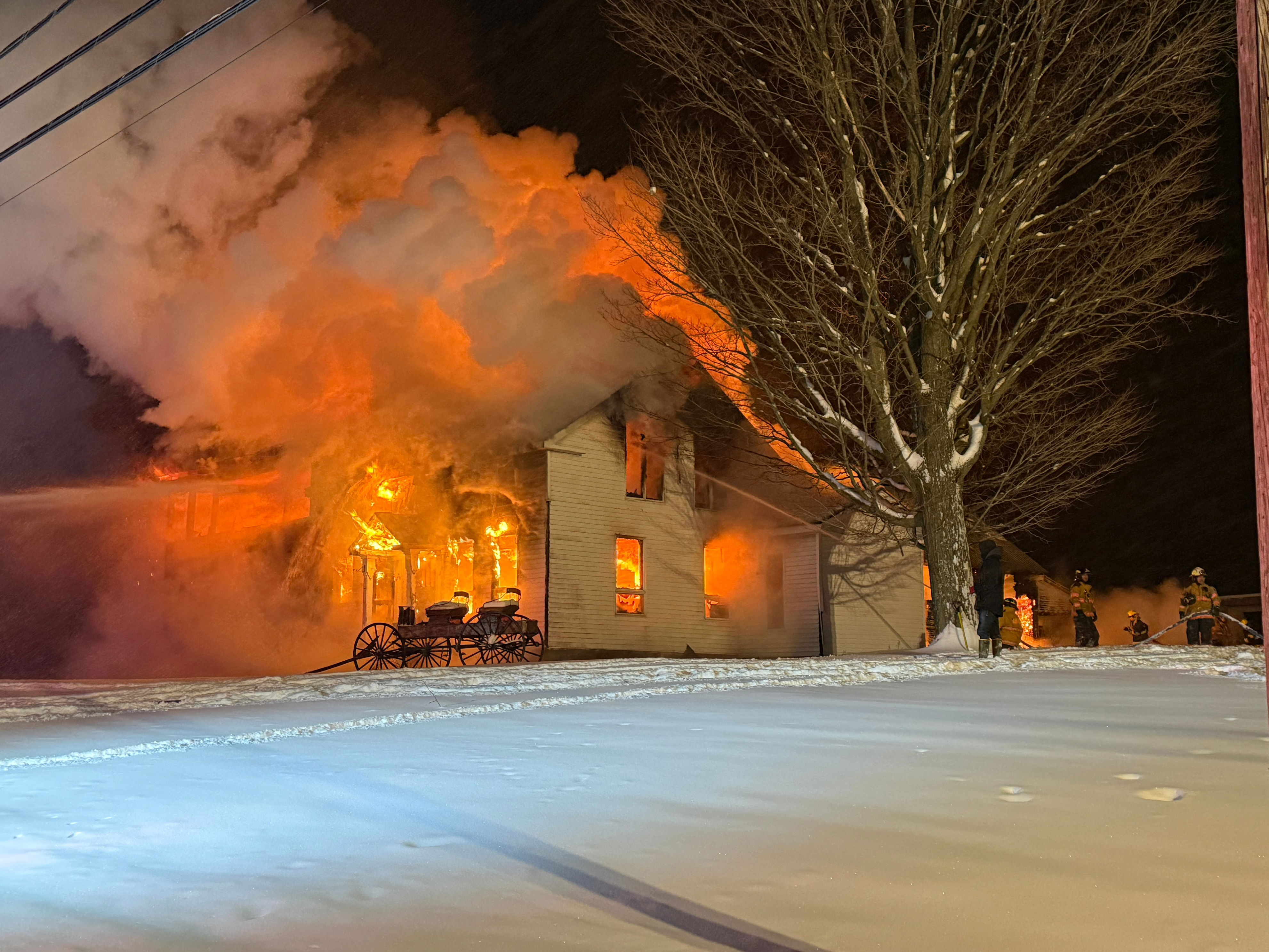 Family escapes Enosburg Falls house fire