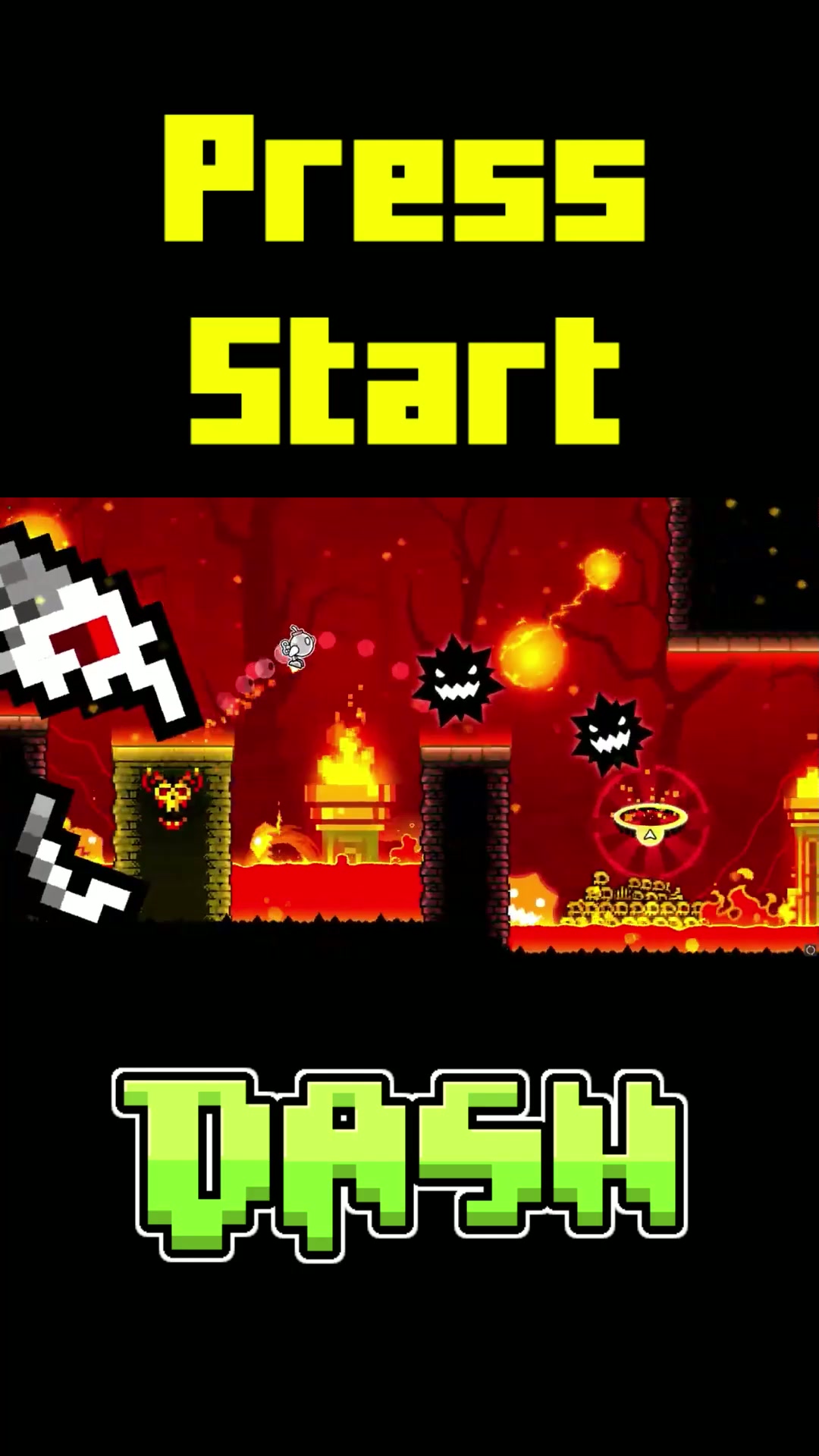 Press start x dash in Geometry Dash 2.2 #shorts #deluxe12