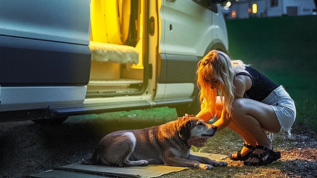 He chased the van like it was his last shot - and found his forever home