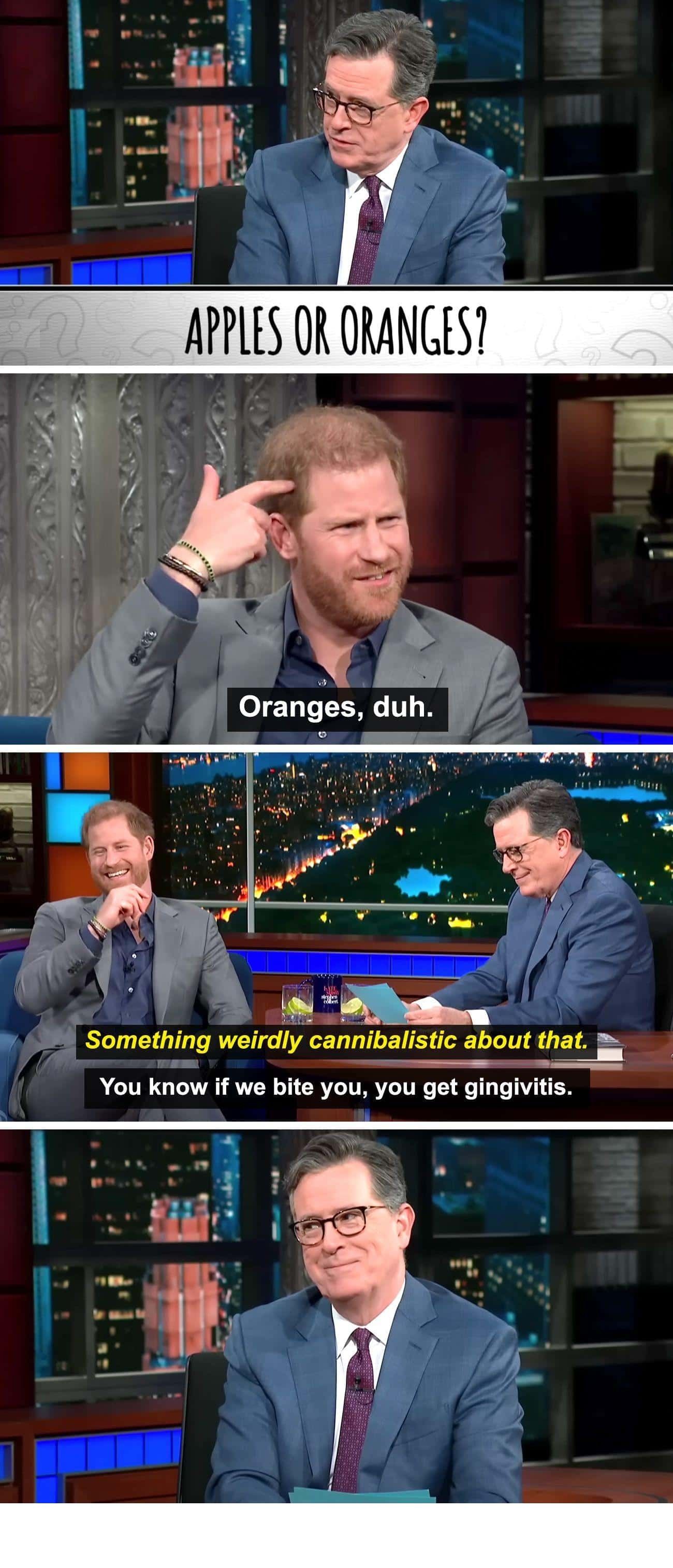 33+ funny answers to Stephen Colbert's questionnaire