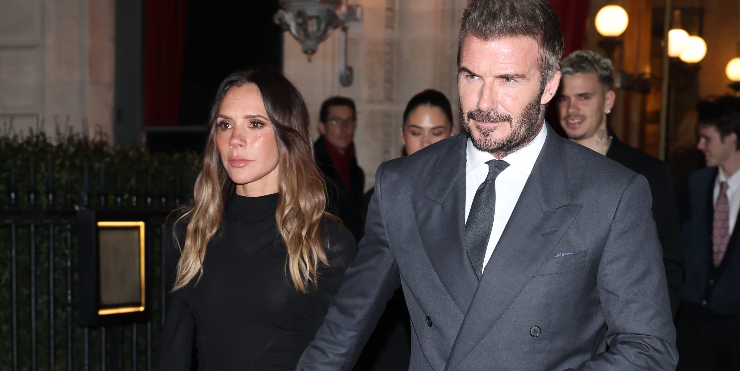 Victoria Beckham wears sophisticated high-slit gown to accept ...