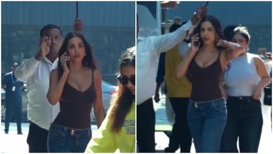 Malaika Arora wows in stylish bodysuit and low-waist denims; internet ...
