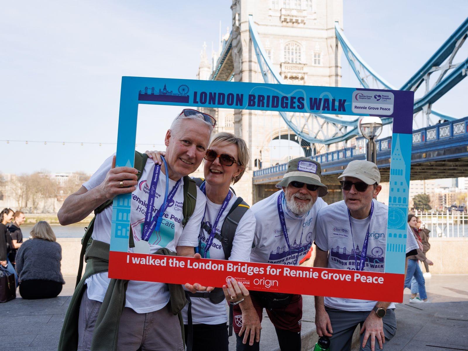Miles of meaning: London Bridges Walk in aid of Rennie Grove Peace ...