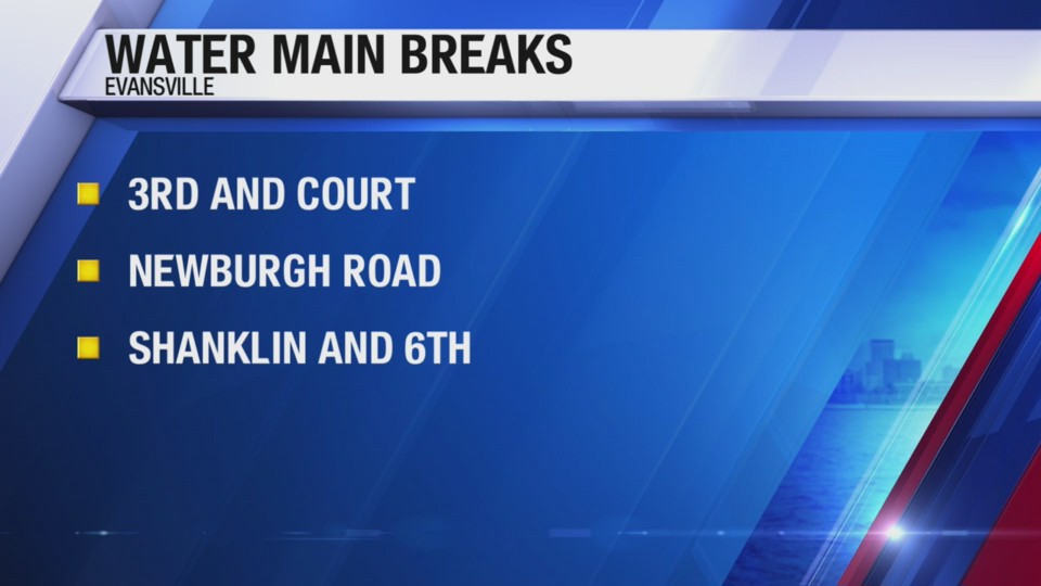 Bitter cold busts water mains across Evansville and Henderson