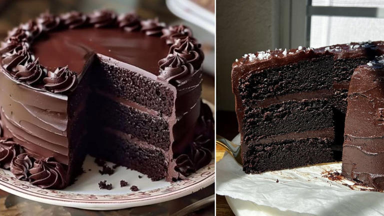 Chocolate cake recipe with soft crumb that stays moist for days
