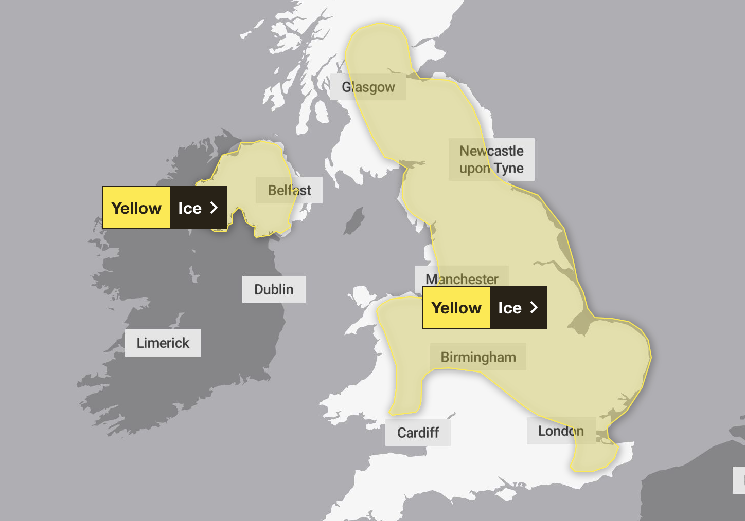 Storm Chandra maps show yellow weather warnings as danger-to-life alert ...