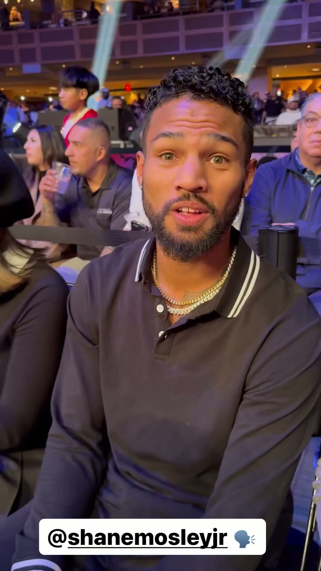 Shane Mosley Jr reacts to Ismael Barroso KO of Ohara Davies