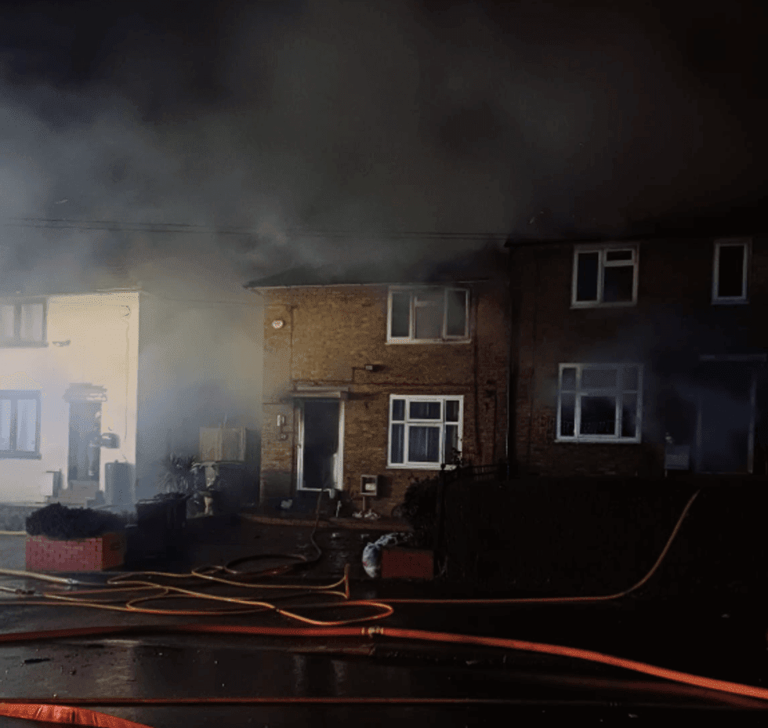 Child rushed to hospital in house fire horror as inferno rips through ...