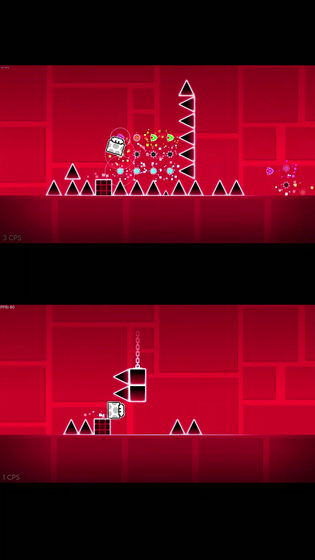 Which version of this level is best? Geometry Dash comparison #shorts #gd
