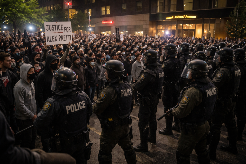 Maple Grove police declare unlawful assembly and arrest protesters ...