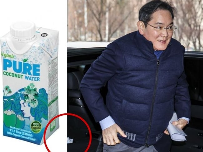 Chairman Lee Jae-yong's coconut water sparks online buzz