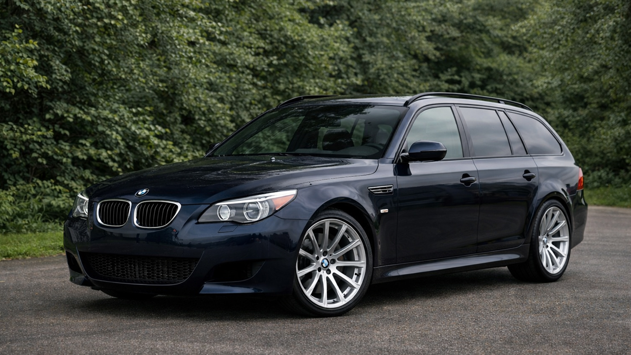 James May reviews the V10 BMW M5 Touring